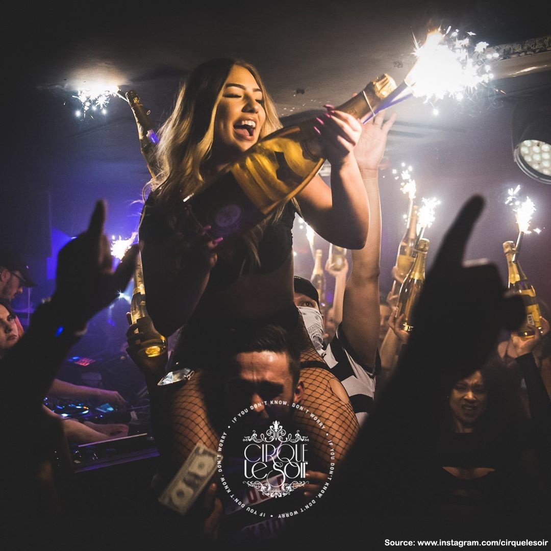 Cirque Le Soir Table Prices – Clubs in London